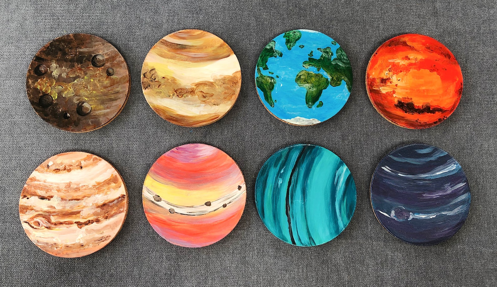 Handpainted Planet Coasters - Etsy