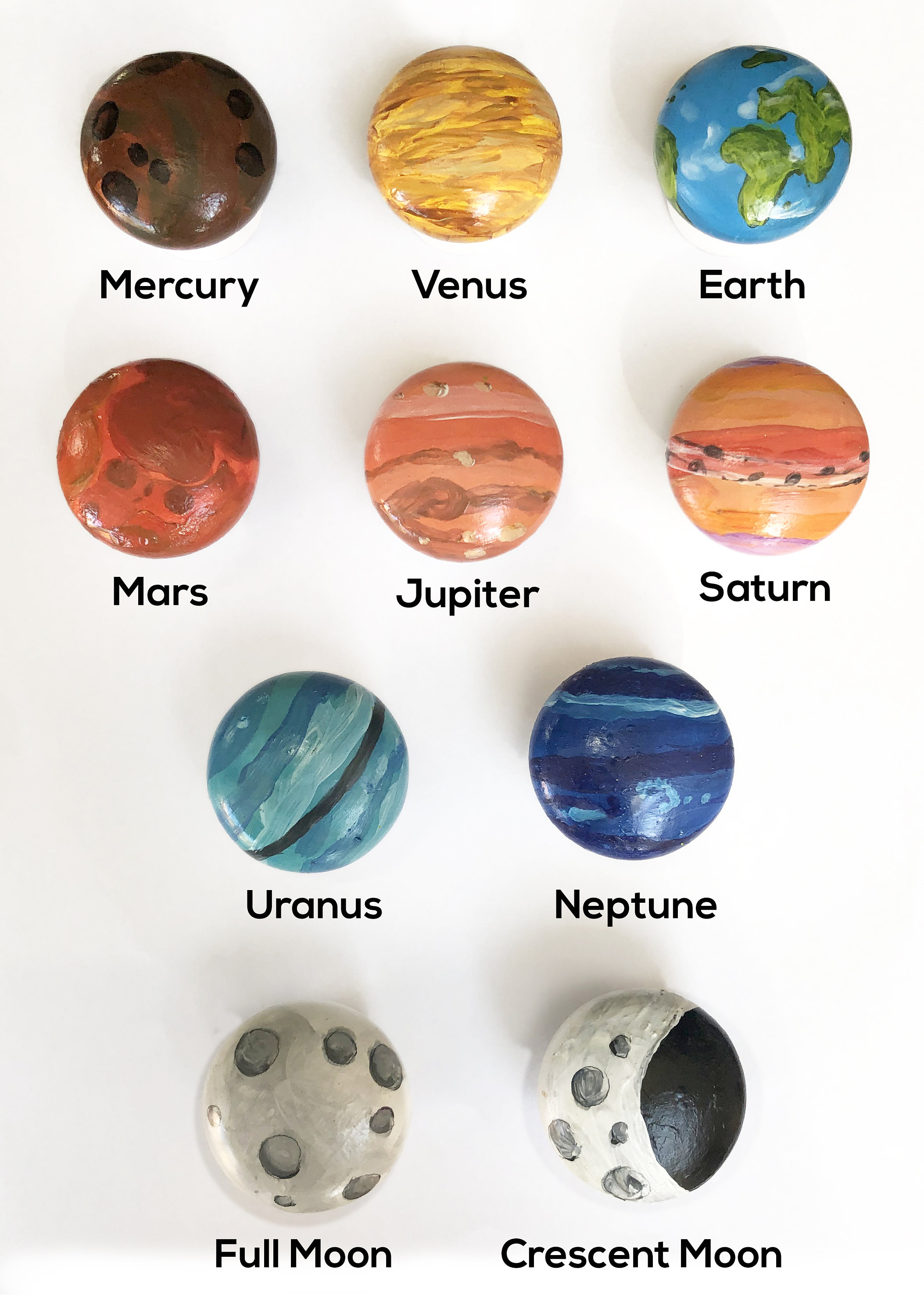 Handpainted Planet Space Door Knobs (GET ONE FREE - See Details) - Etsy UK
