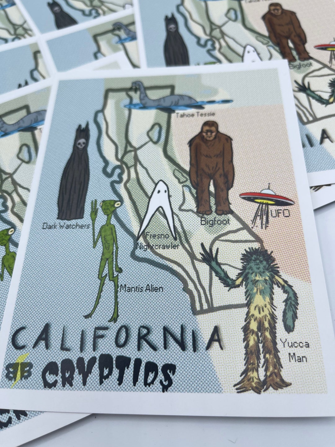 California Cryptids Print by Bailey Berendsen - Etsy