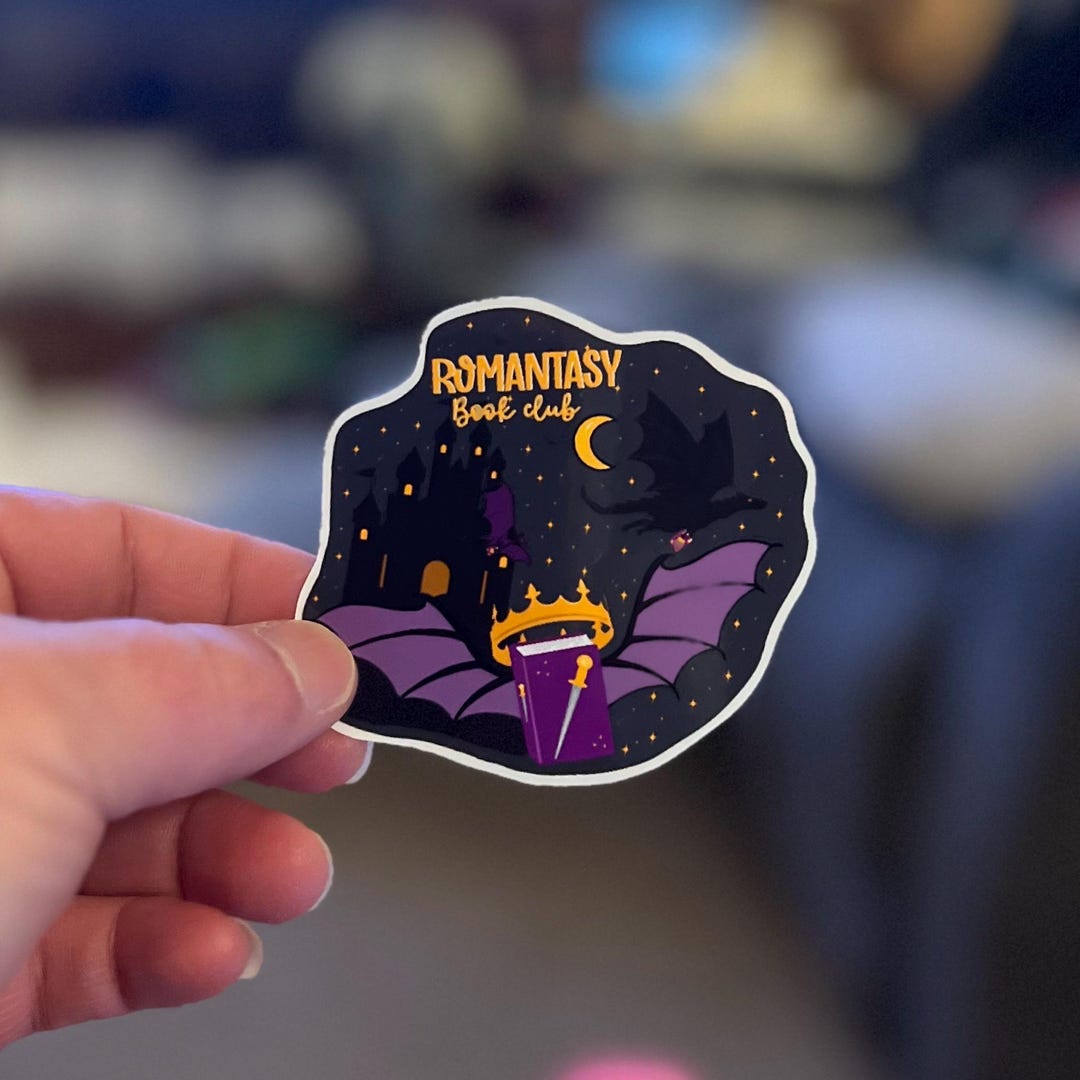 Romantasy Book Club Drawn Stickers, Cute Animal Stickers, Laptop Decals ...