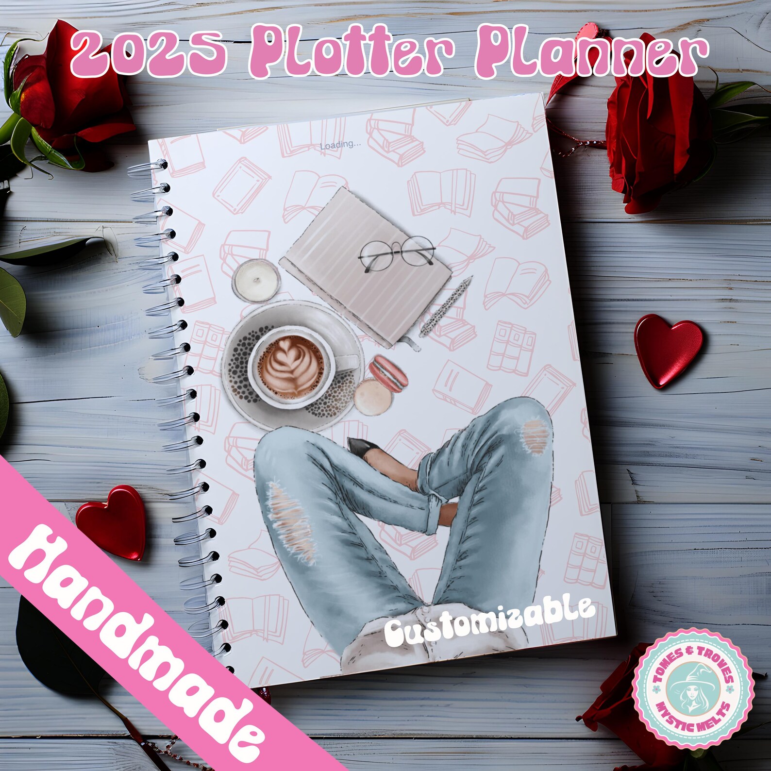 Personalized Author Writing Plotter Planner - 7x10 Story Organizer, 100 ...