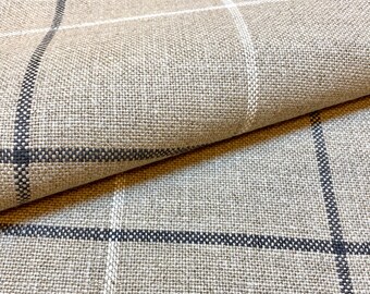 Windowpane Check Fabric - Etsy UK