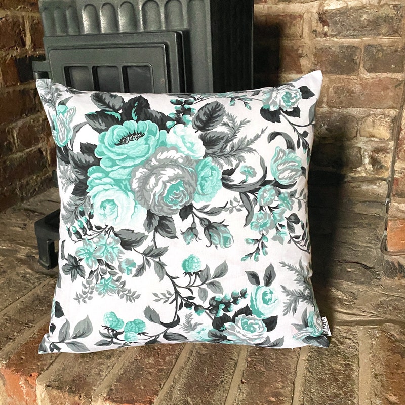 Turquoise Cushion - Etsy