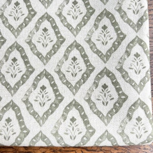 CELINA BLOCK PRINT Linen/cotton Fabric, Price per 1/2m - Etsy