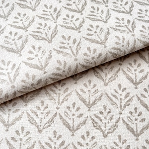 ESCORCA BLOCK PRINT Linen/cotton Fabric - Etsy