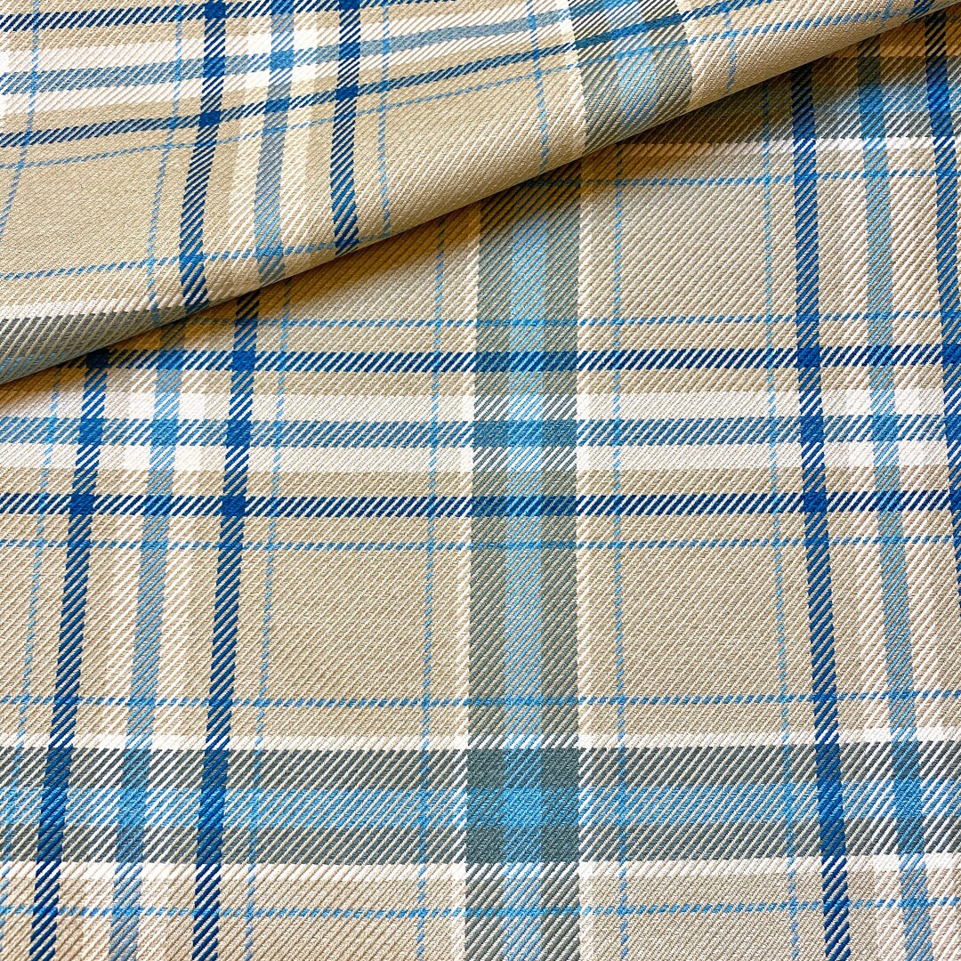1009. Turquoise Check Jacquard Fabric. 140cm Wide, Price per 1/2 Metre ...