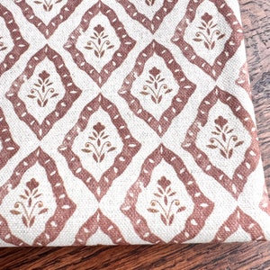 SIENNA COLLECTION Block Print Linen/cotton Fabric, Price per 1/2m - Etsy