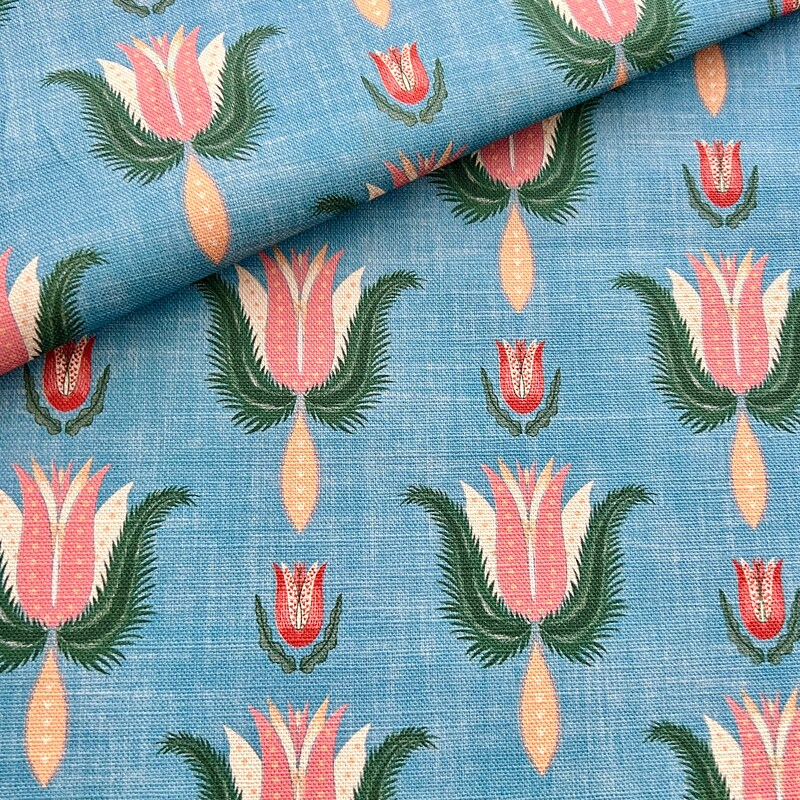 Tulip Print Fabric - Etsy