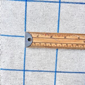 1513. BLUE CHECK Linen Fabric, 140cm Wide, Price per 1/2 Metre - Etsy