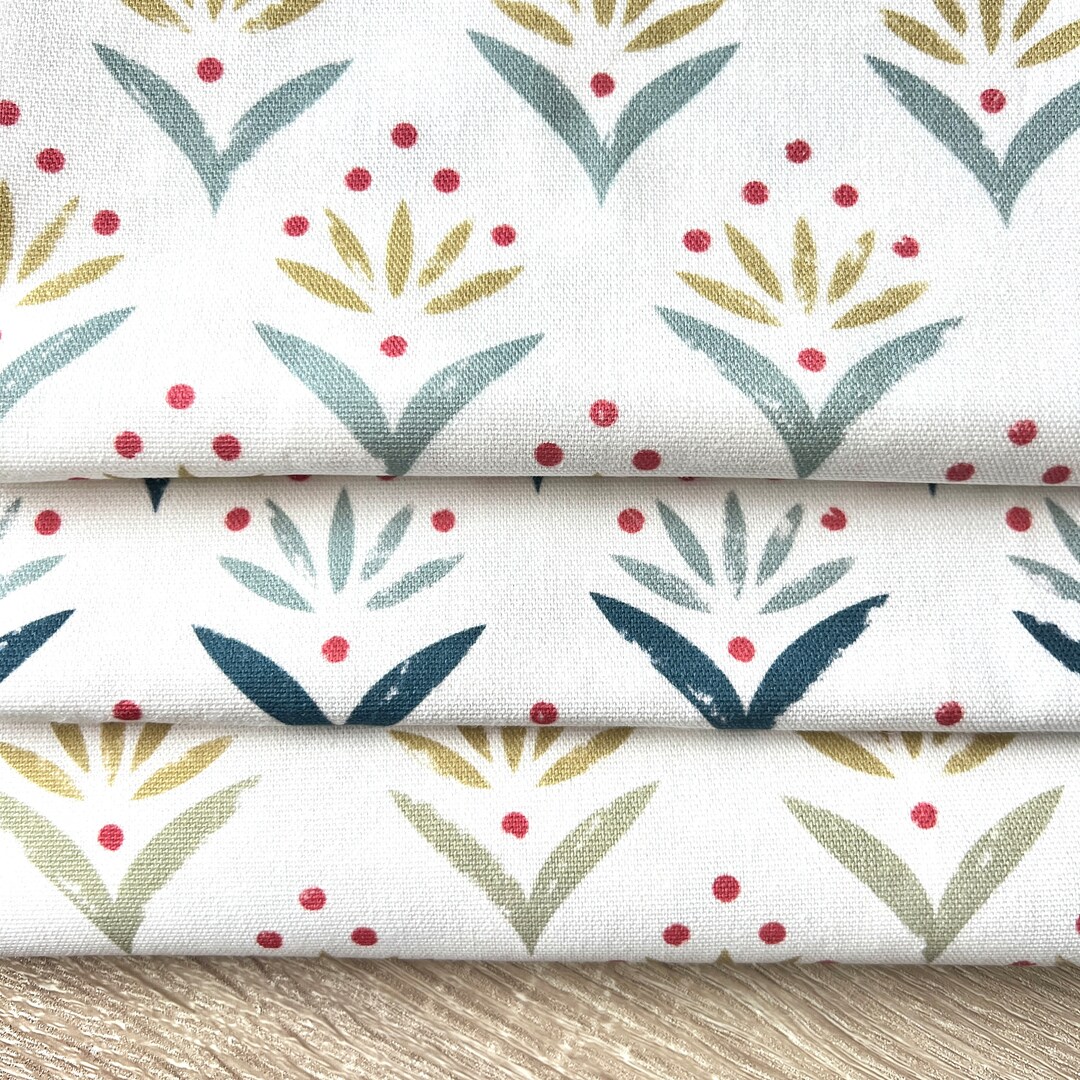 SPRAY BLOCK PRINT on White, 100% Cotton Fabric, 136cm Wide, Price per 1 ...