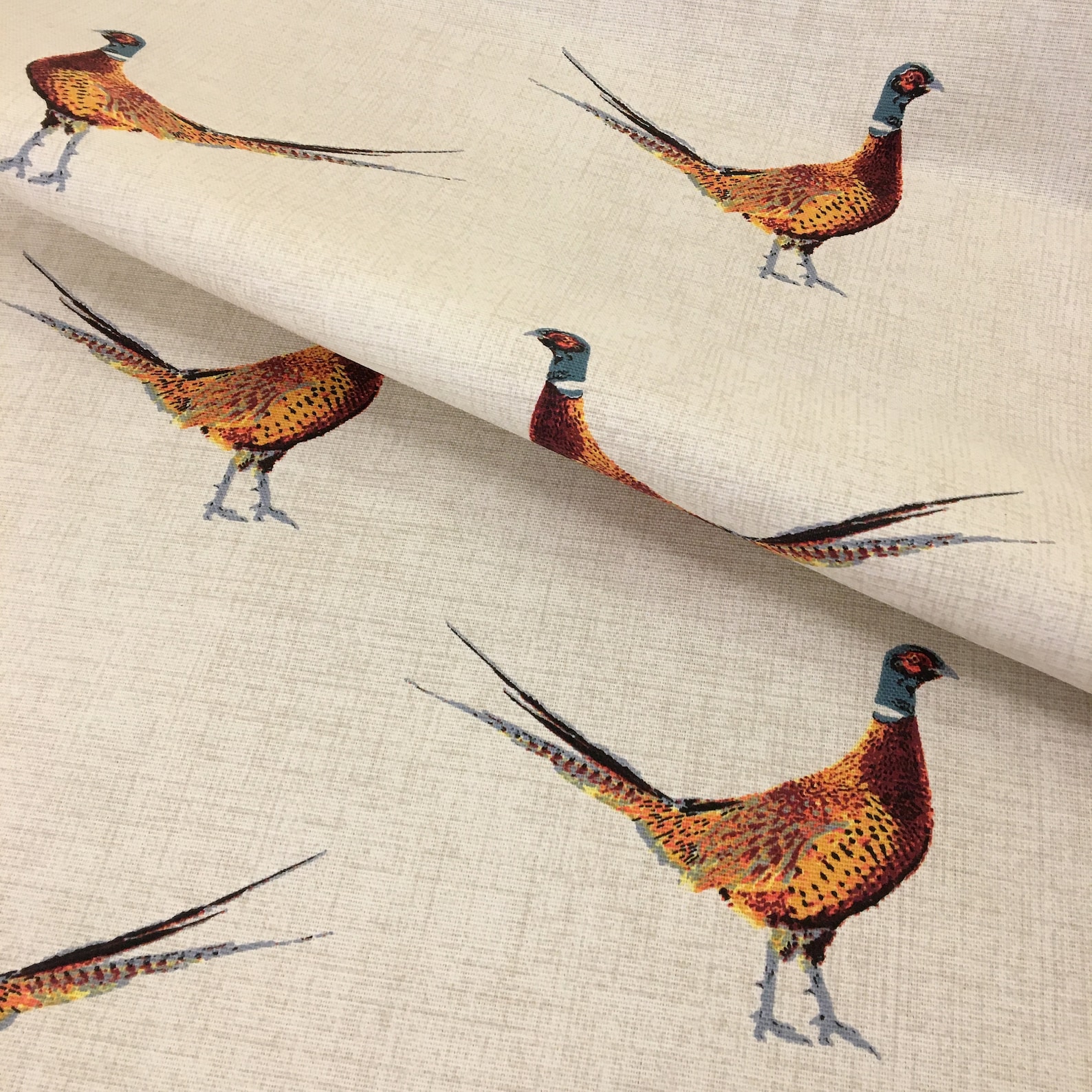 853. PHEASANTS 100% Cotton Fabric Price per 1/2 Metre 140 Cm - Etsy