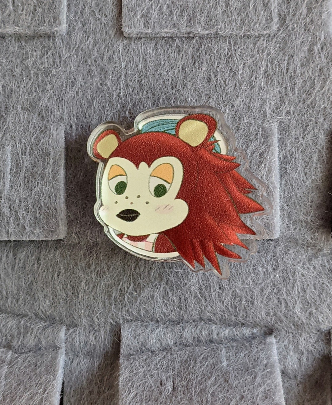 ACNH Sable Acrylic Pin - Etsy