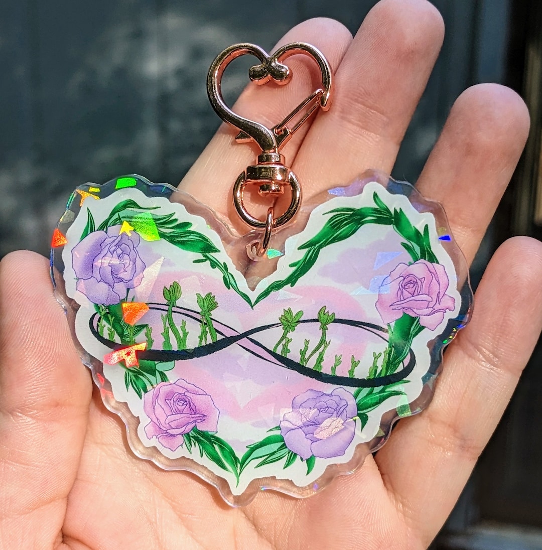 Infinity Heart Acrylic Charm - Etsy