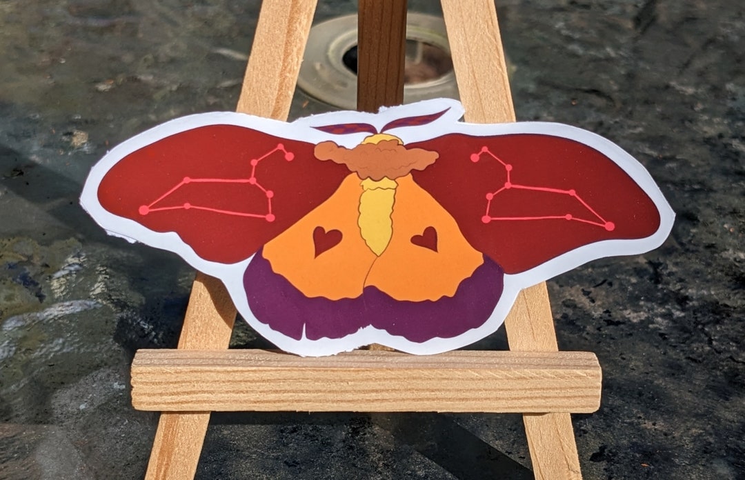 Leo Moth Sticker - Etsy