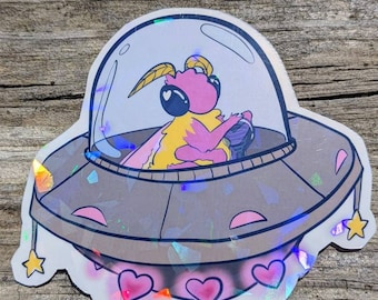 I Brake for Ufos Bumper Sticker for Car, Alien Car Decal, UFO Stickers ...