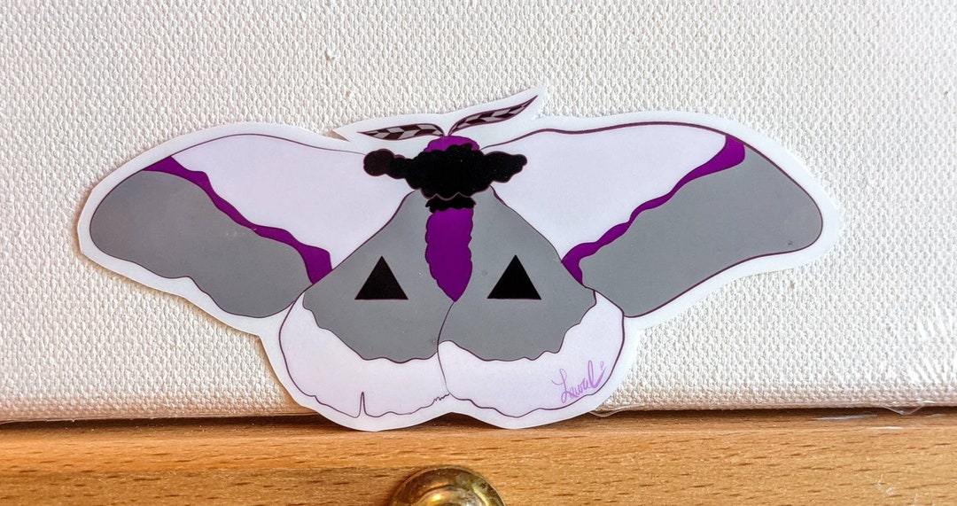 Demisexual Pride Moth Sticker - Etsy