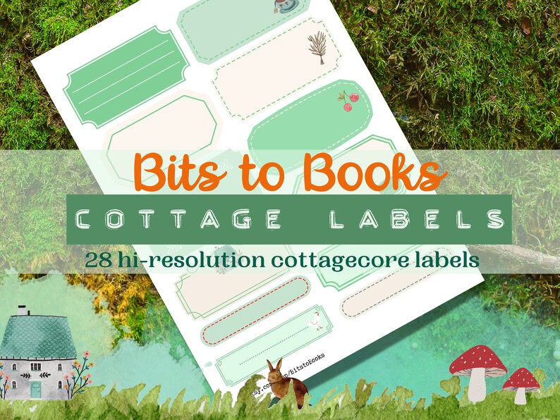 Cottagecore Printable Labels: Junk Journal Ephemera (digital Download ...
