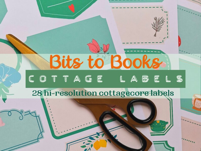 Cottagecore Printable Labels: Junk Journal Ephemera (digital Download ...