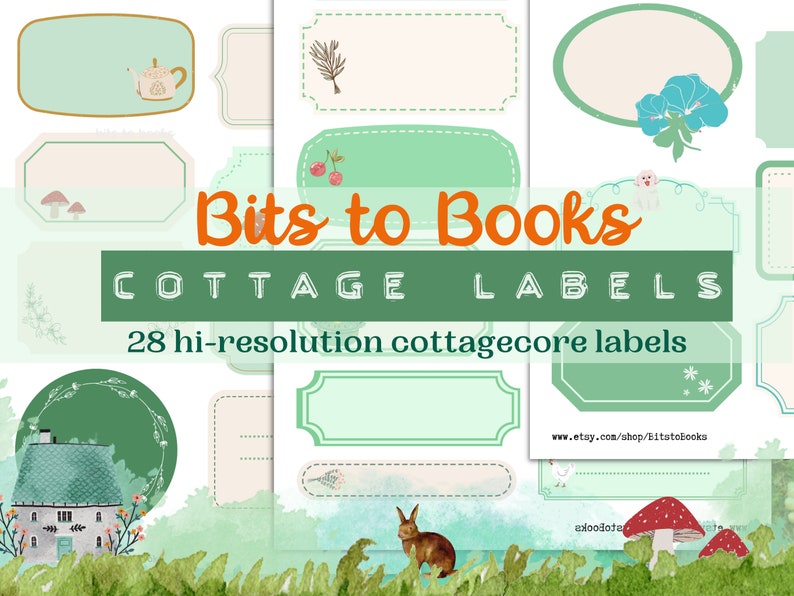 Cottagecore Labels,junk Journal Labels, Printable Labels, Junk Journal ...