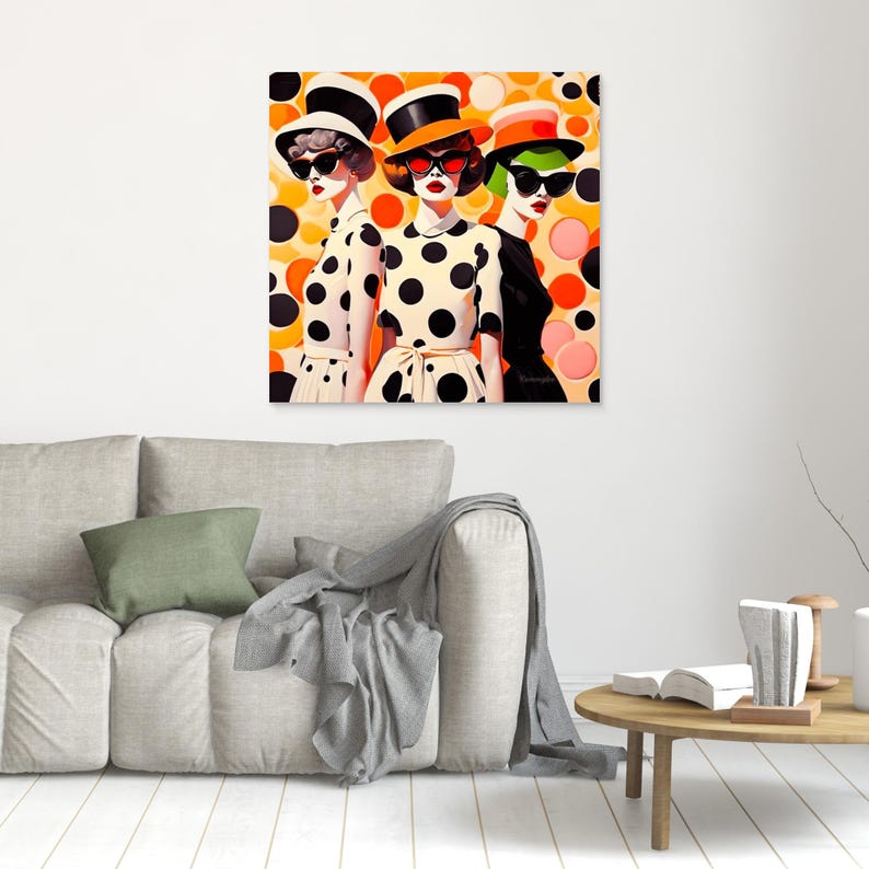 Retro Chic Trio – Statement Wall Art - Etsy UK