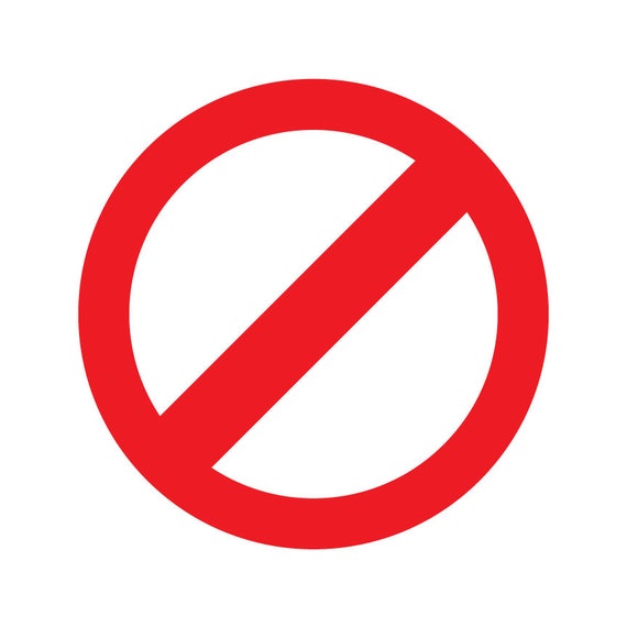 Cross Out Decal | Etsy