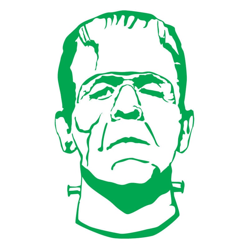 Frankenstein Window Decal - Etsy