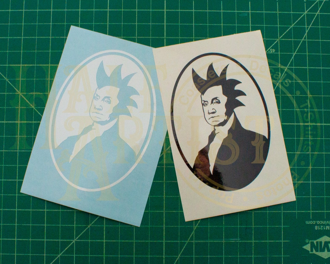 Punk Rock George Washington Vinyl Decal - Etsy