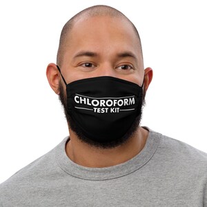 Chloroform Joke Mask Black Premium Face Mask - Etsy