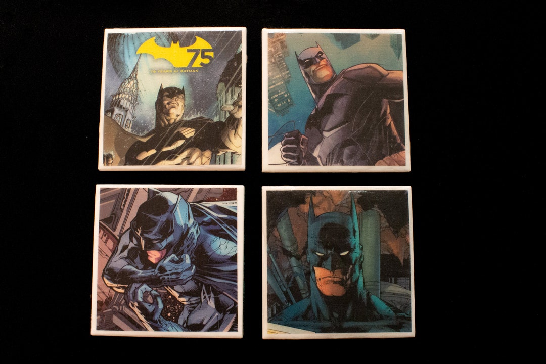 Batman Comic Book Coaster 4 Pack - Etsy