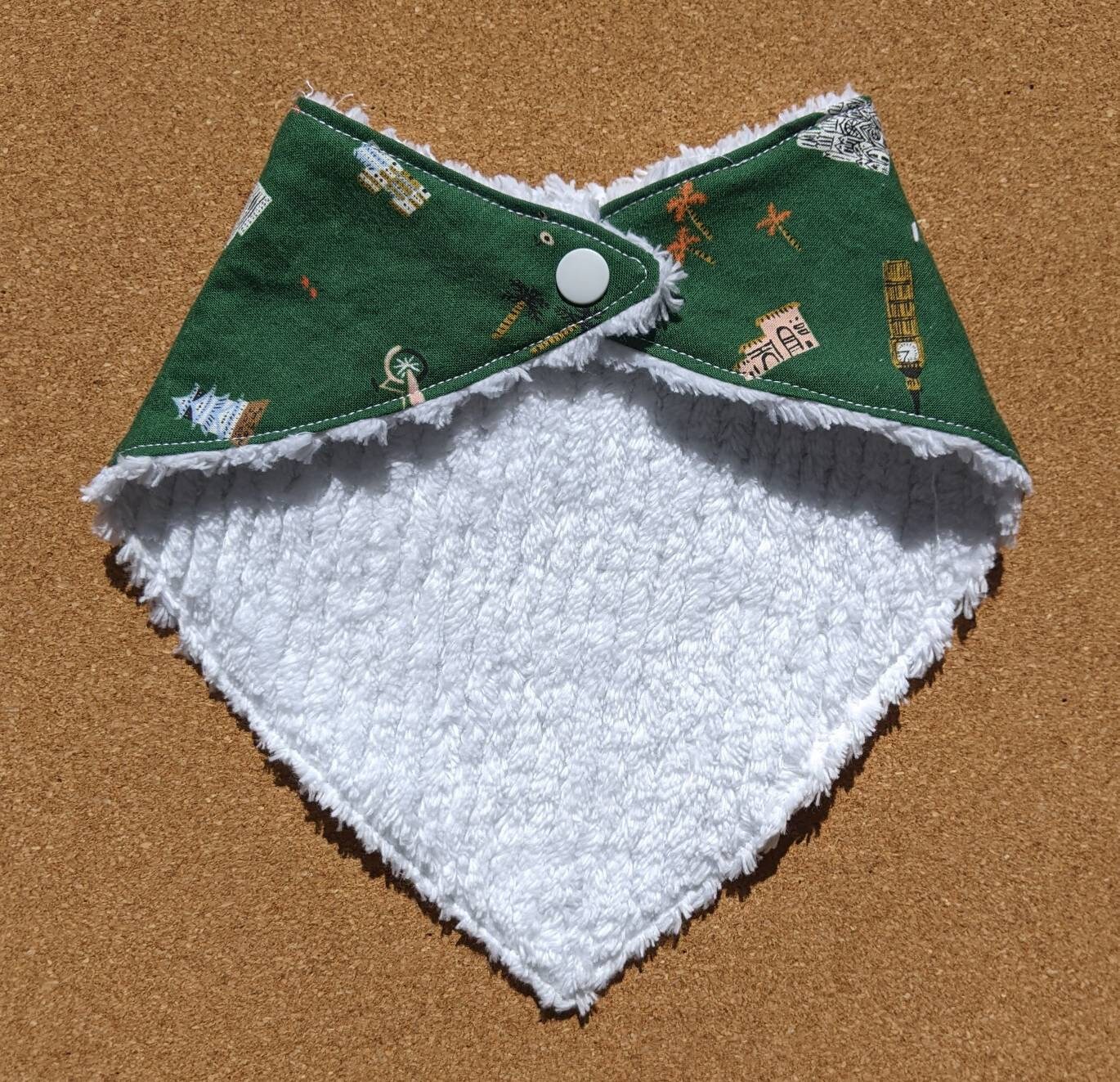 Rifle Paper and Co. Amalfi Explorer Green Bib and Burp Cloth - Etsy