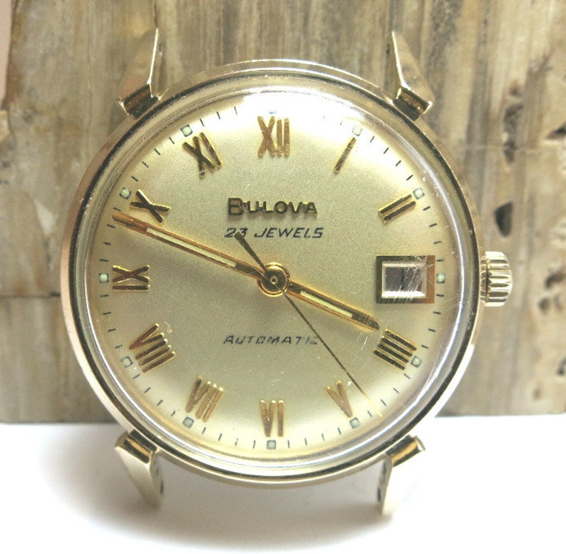 Mens Bulova 23 Jewels Automatic Wrist Watch Bulova 23 Jewel - Etsy
