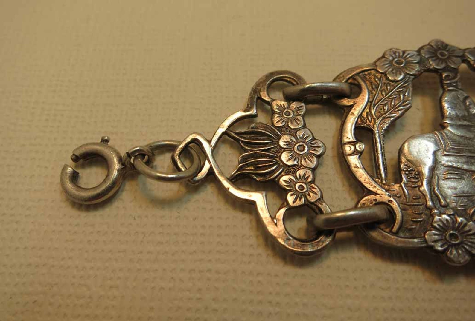 Antique Hand Wrought Silver Bracelet From Spain - Etsy