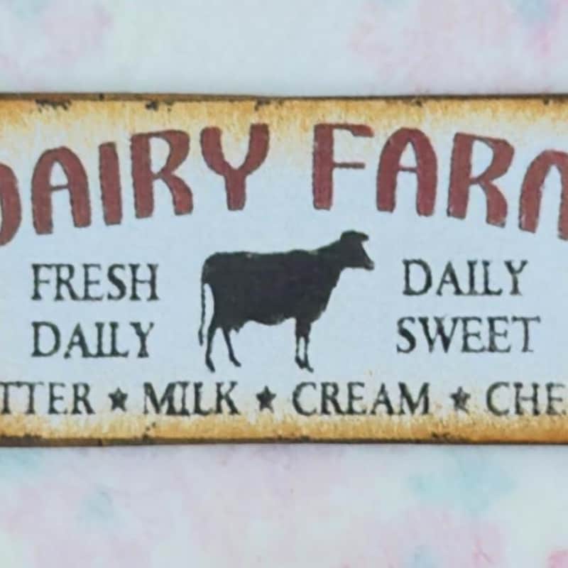 Vintage Dairy Sign - Etsy