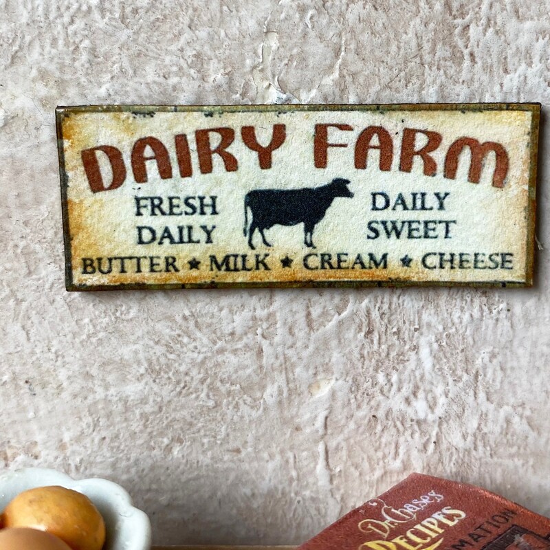 Vintage Dairy Sign - Etsy