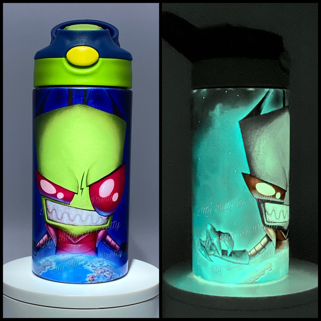 Invader Zim Glow in the Dark Double Steel Wall Uv Color Changing Water ...