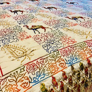 Cotton Quilts 32 Degrees Light Weight Handmade Hand Block Print Bright ...