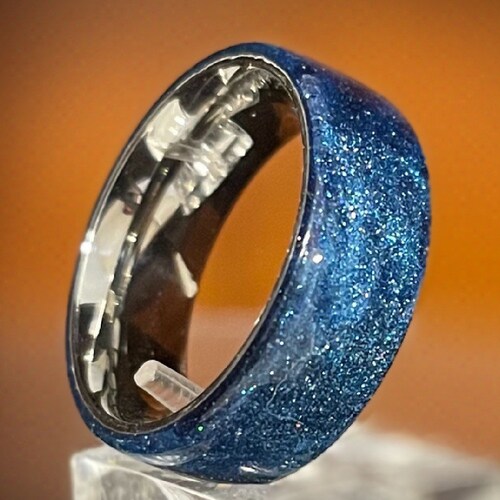 Diamondcast Stacking Rings Resin Ring Diamond Dust | Etsy