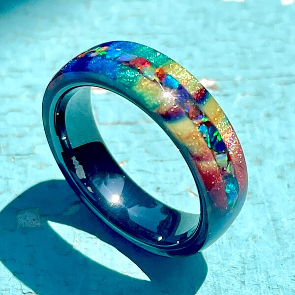Rainbow Ring - Etsy