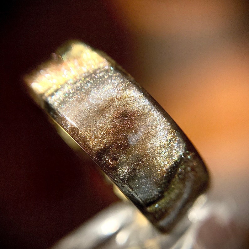 Mixed Metal Diamond Dust Ring - Diamondcast - Metallurgy Ring ...