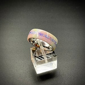 Unicorn Poop Ring with Opal inlay Diamond dust ring | Etsy