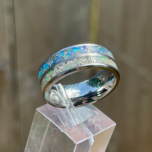 8mm Dual Channel Tungsten Pet Cremation Ring, for Pet Remains Only - Etsy