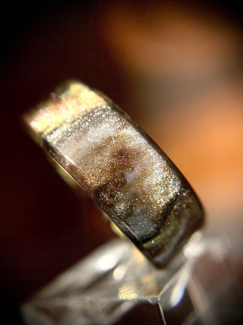 Mixed Metal Diamond dust ring DiamondCast Metallurgy ring | Etsy