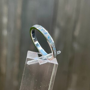3mm Silver Pet Cremation Ring, Memorial Ring, Remembrance Ring, Ashes ...
