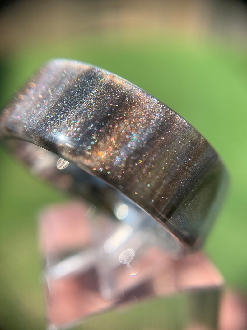 Mixed Metal Diamond dust ring DiamondCast Metallurgy ring | Etsy