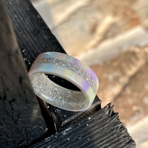Prismatic Unicorn Ring Handmade With Unicorn Poop and Moissanite Colors ...