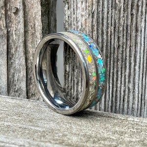 8mm Dual Channel Tungsten Pet Cremation Ring, for Pet Remains Only - Etsy