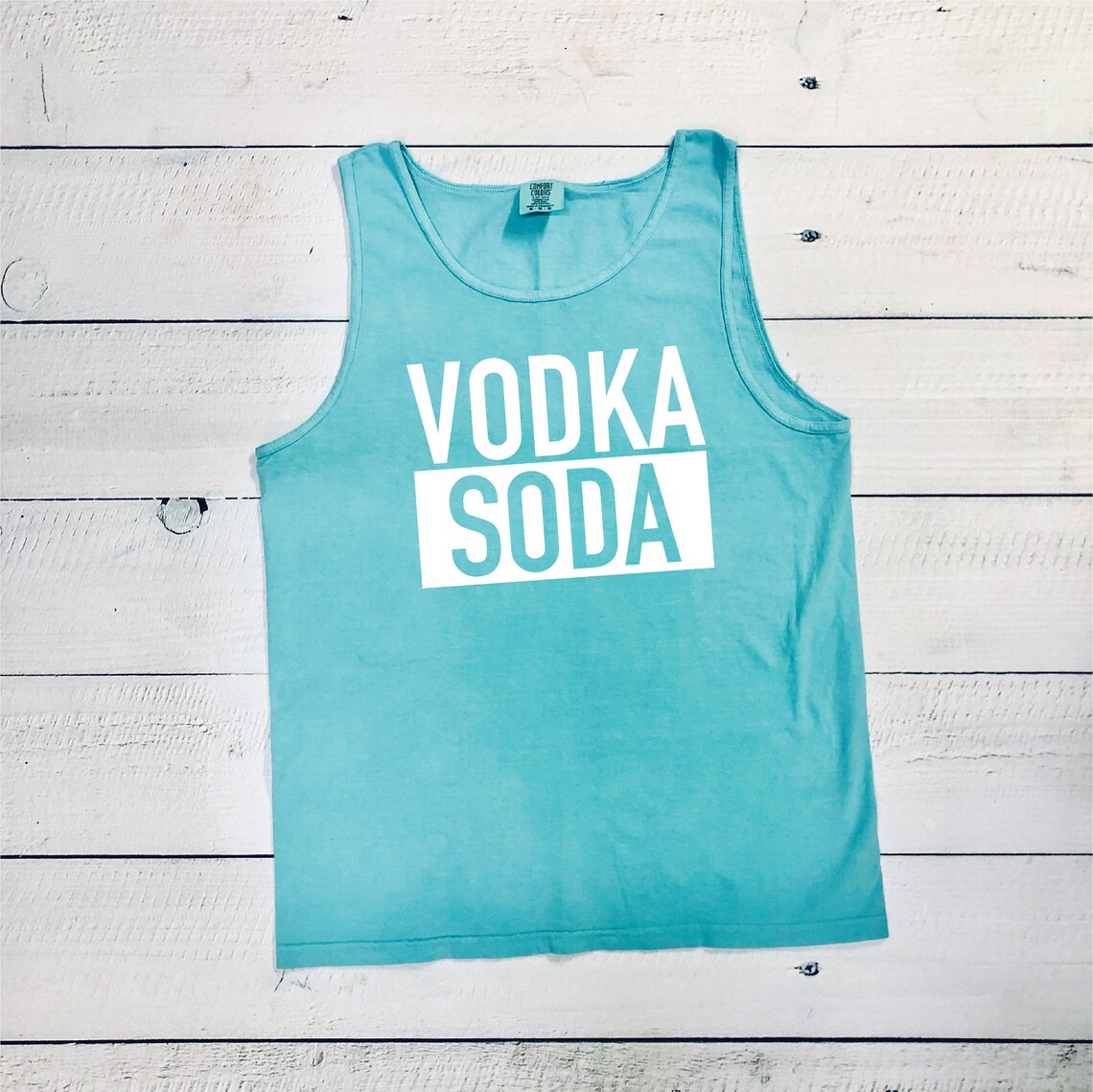 Drinking Tank - Vodka Soda Shirt - Create Your Own - Etsy