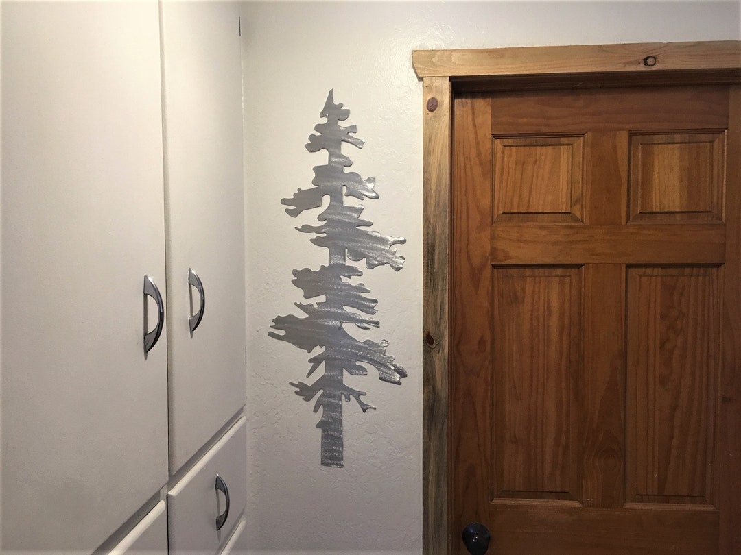 Pine Tree Wall Decor. Forest Art, Christmas Gift for Girlfriend. Nature ...