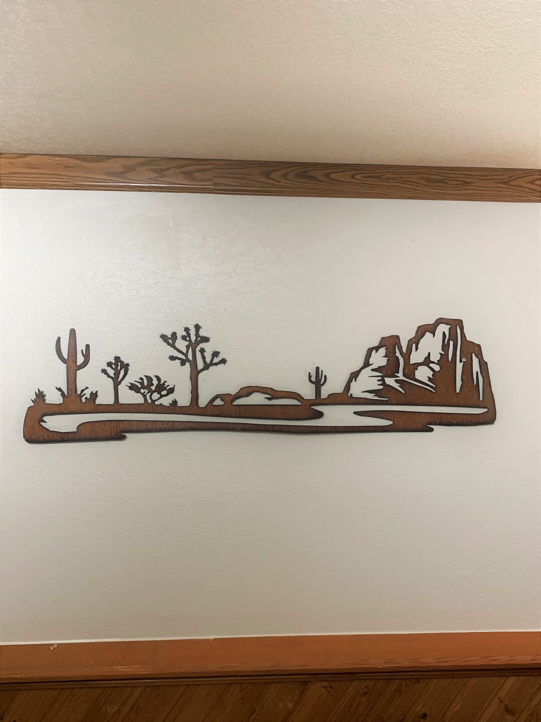 Joshua Tree Metal Wall Art – Rustic Desert Landscape Decor - Etsy