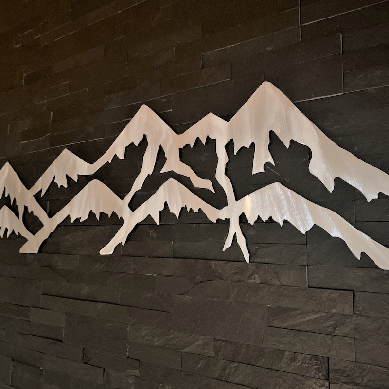 Metal Mountain Wall Art - Etsy